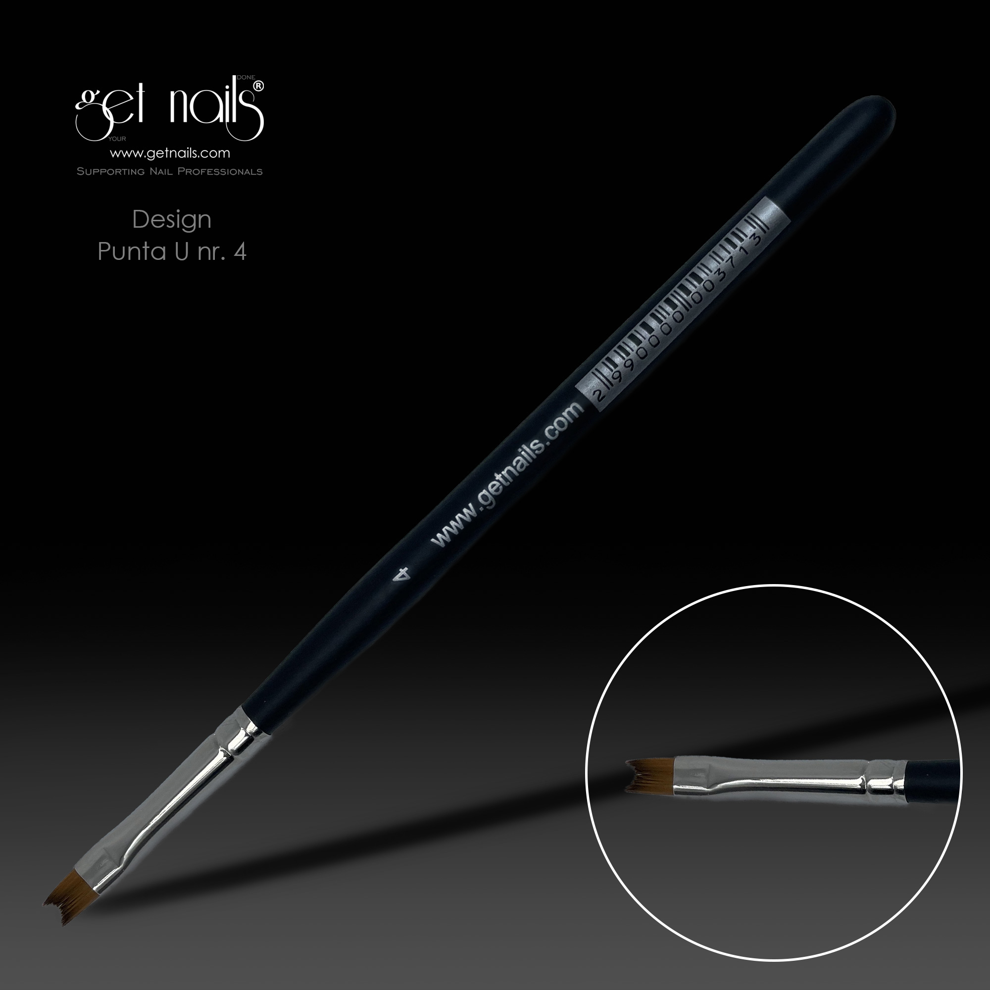 Pennello Design Punta U Nr. 4 ⭐️ Get Nails Italia